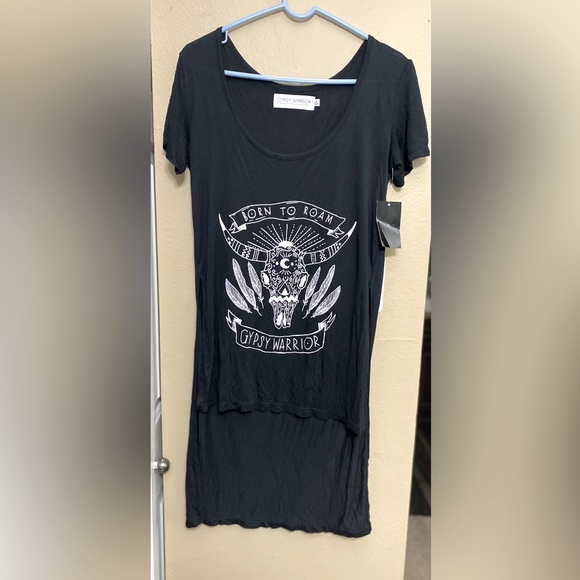 Gypsy Warrior | Tops | Hilo Gypsy Warrior Shirt Top Horns Skull Tunic ...